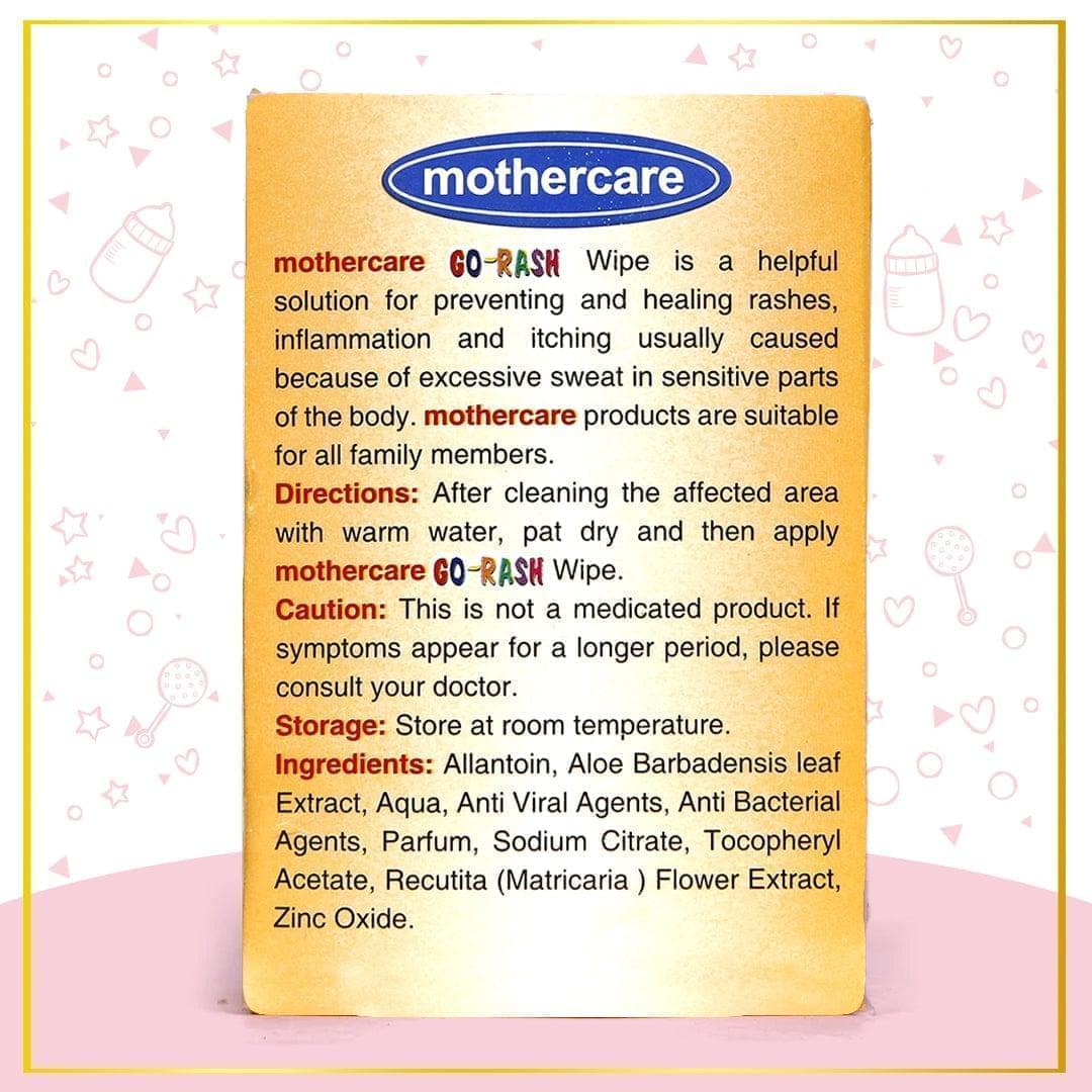 Mothercare Baby Go Rash Wipes 10Pcs Price in Pakistan